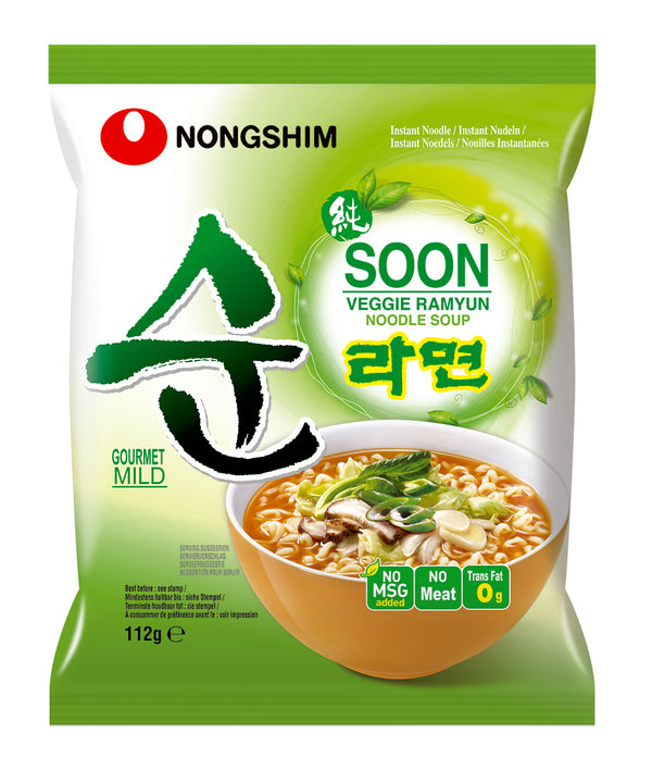 Soon Veggie Instant Noodles 112g von Nongshim, vegan - YumiHana Shop